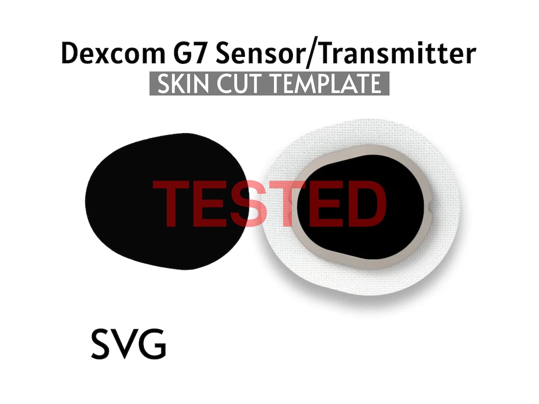Dexcom G7 Sensor/transmitter Skin Template Skin Layout | Svg | Cricut ...