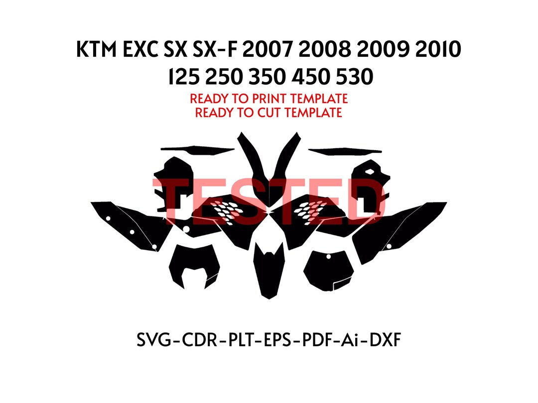 KTM EXC Sx Sx-f 2007 2008 2009 2010 125 250 350 450 530 Vector Kit ...