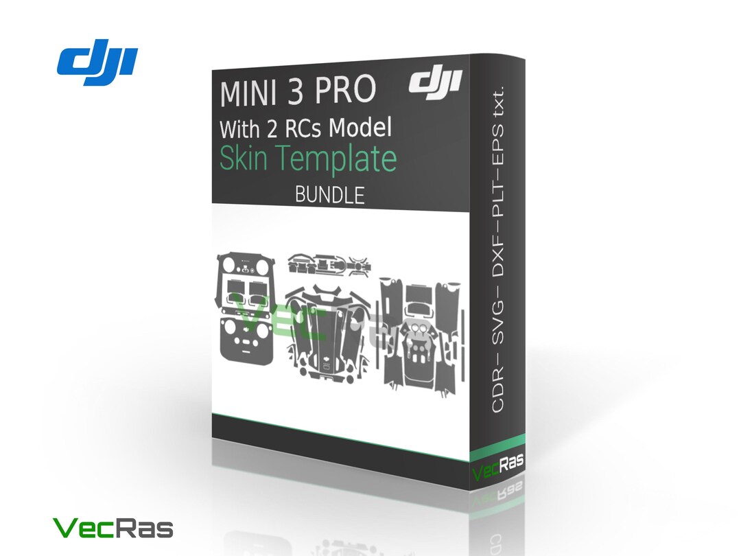 DJI Mini 3 Pro Skin Template | Svg,dxf,ai,plt,cdr | Cricut, Silhouette ...