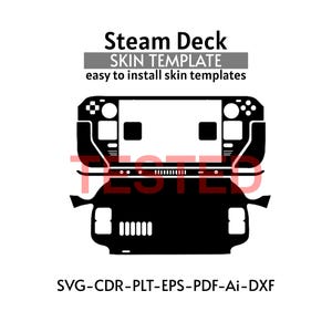 Steam Deck Skin Template | Svg,dxf,ai,plt,cdr | Cricut, Silhouette ...