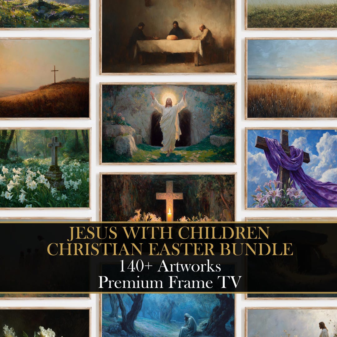 Holy Week Easter Decor | Christian Frame TV Art 140+ 4K Digital Bundle ...