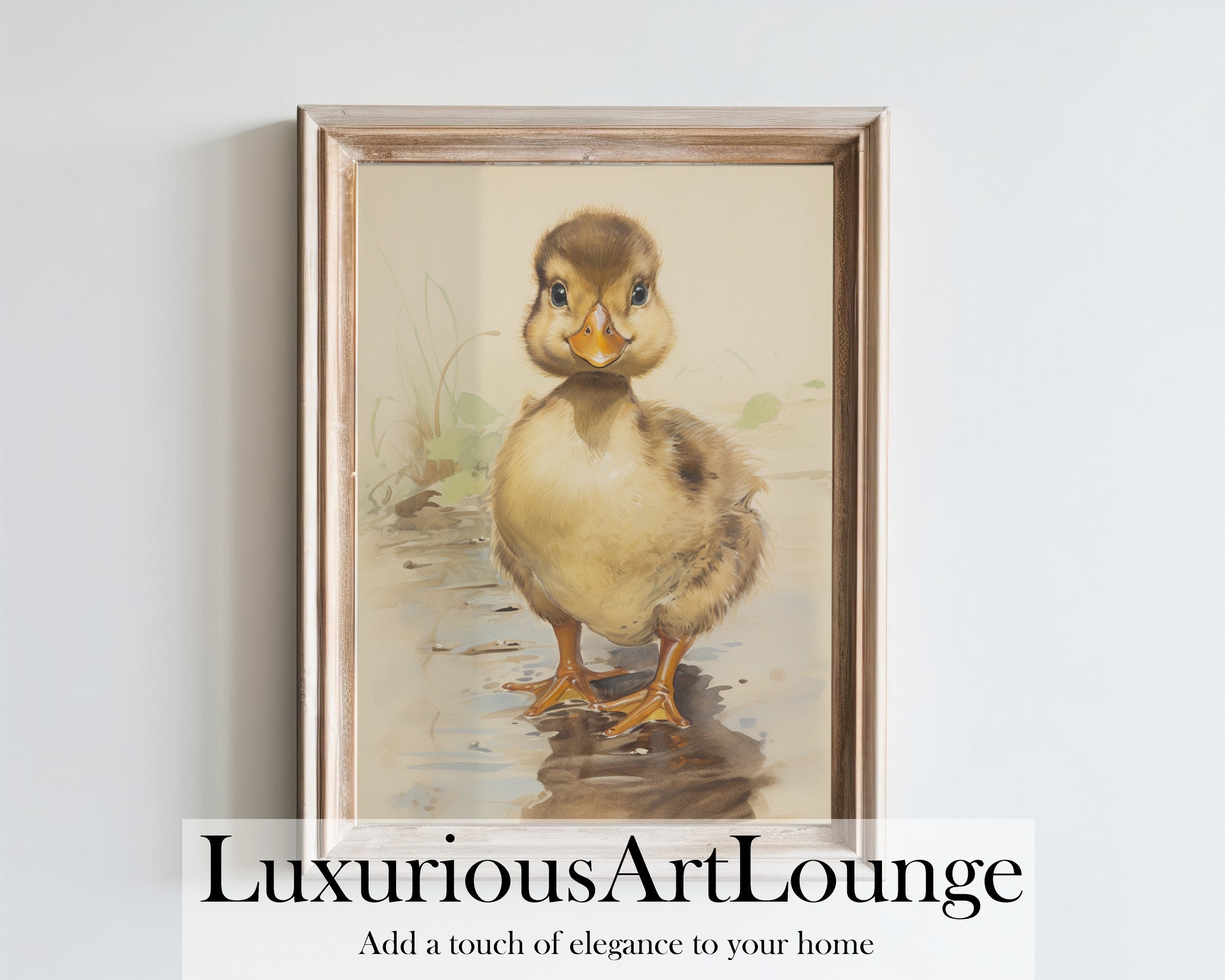 Woodland Baby Mallard Duck Animal Print 6 Nursery Decor - Etsy