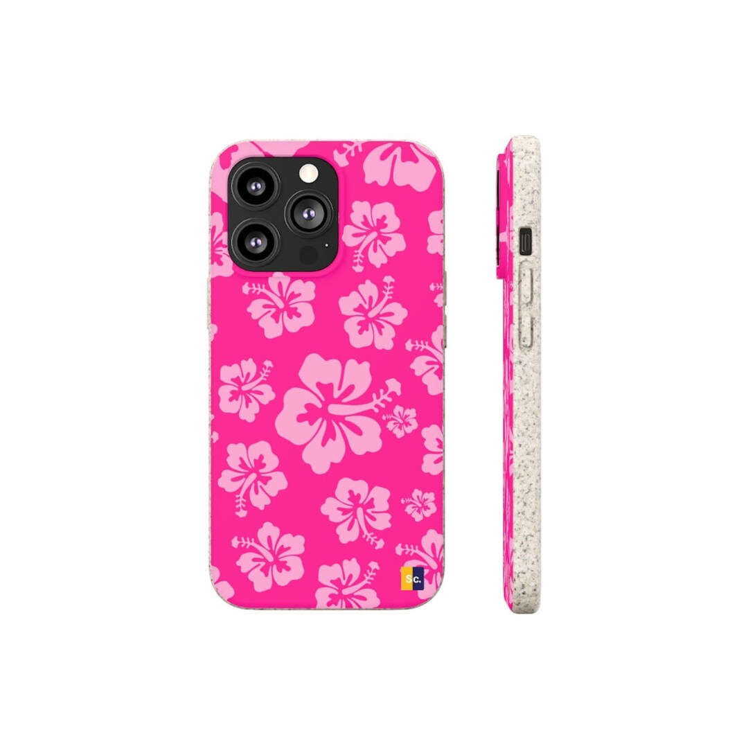 Pink Hawaiian Summer Flower Case - Etsy