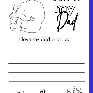 Father's Day Printable, He's My Dad, Fathers Day Gift, Card for Dad ...