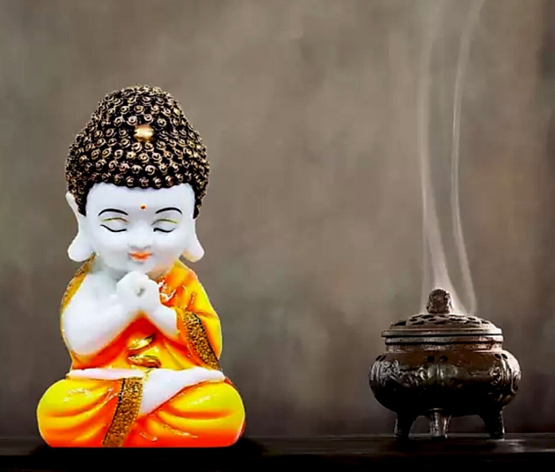 Handcrafted Little Baby Monk Buddha Idol Figurine for Home/office/hotel ...