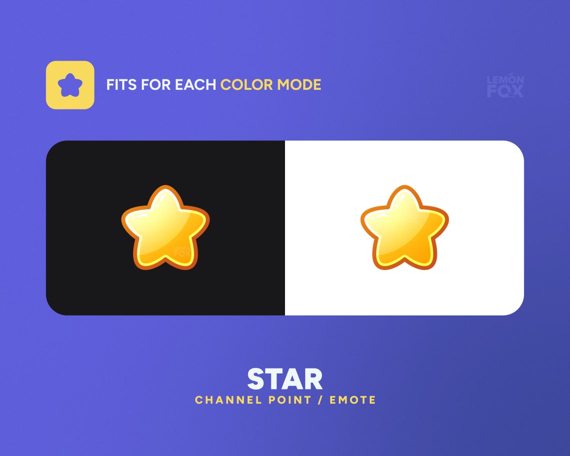 Star Twitch Channel Point Star Twitch Emote Celestial Twitch Channel ...