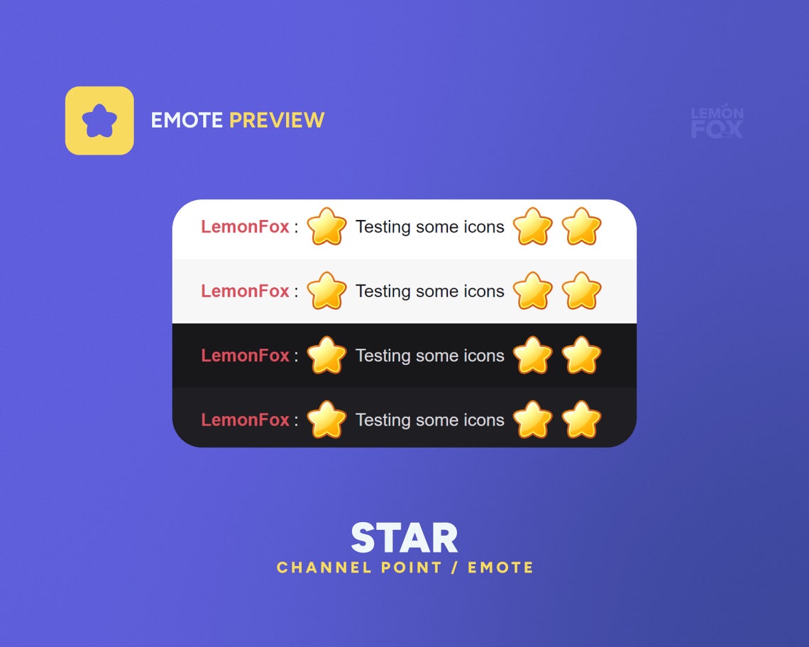 Star Twitch Channel Point Star Twitch Emote Celestial Twitch Channel ...