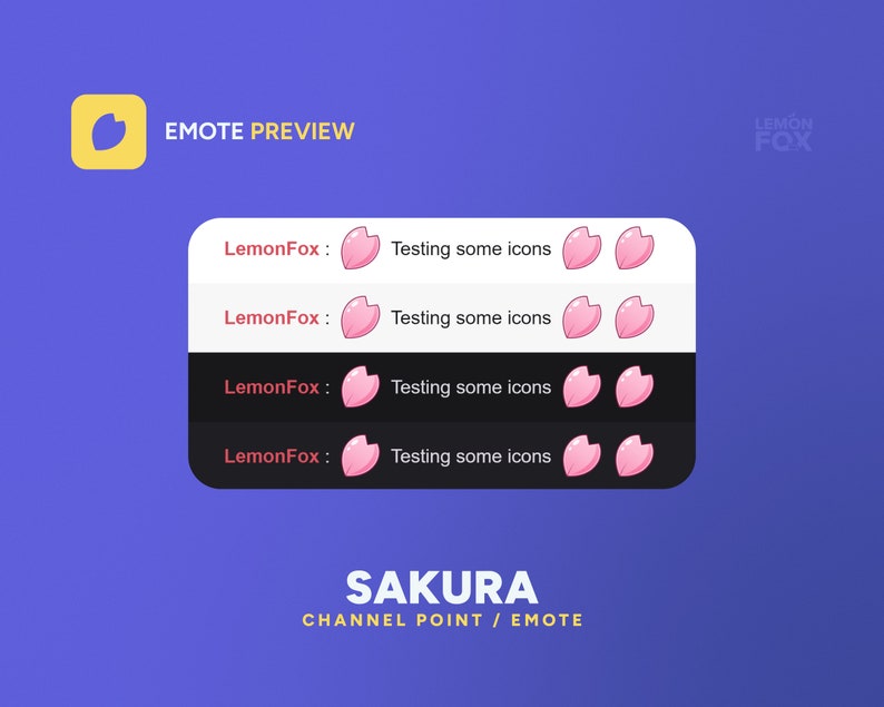 Sakura Twitch Channel Point Cherry Blossom Channel Point Kawaii Sakura ...