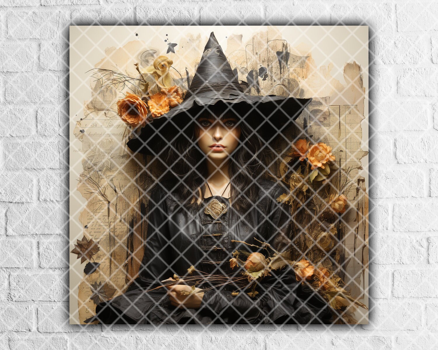 Enchanting Patchwork: Collage Witch Portraits 8 Portraits - Etsy