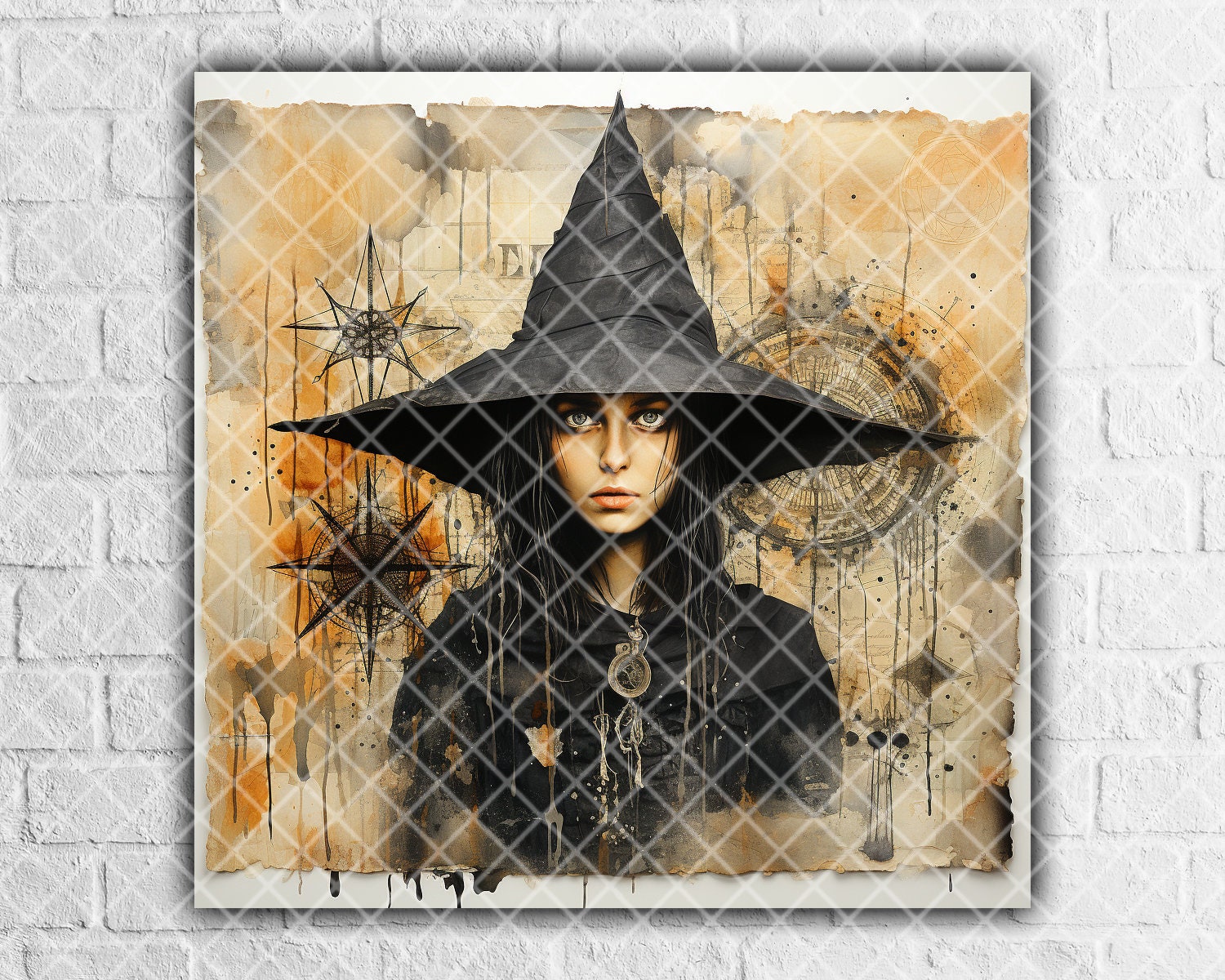Enchanting Patchwork: Collage Witch Portraits 8 Portraits - Etsy
