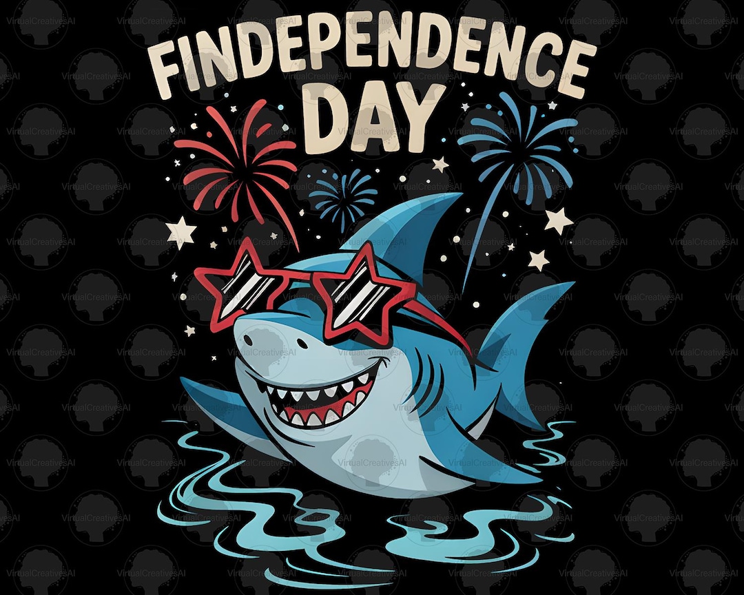 Findependence Day Png, Patriotic Png, Shark Week Png, Shark Lover Png ...