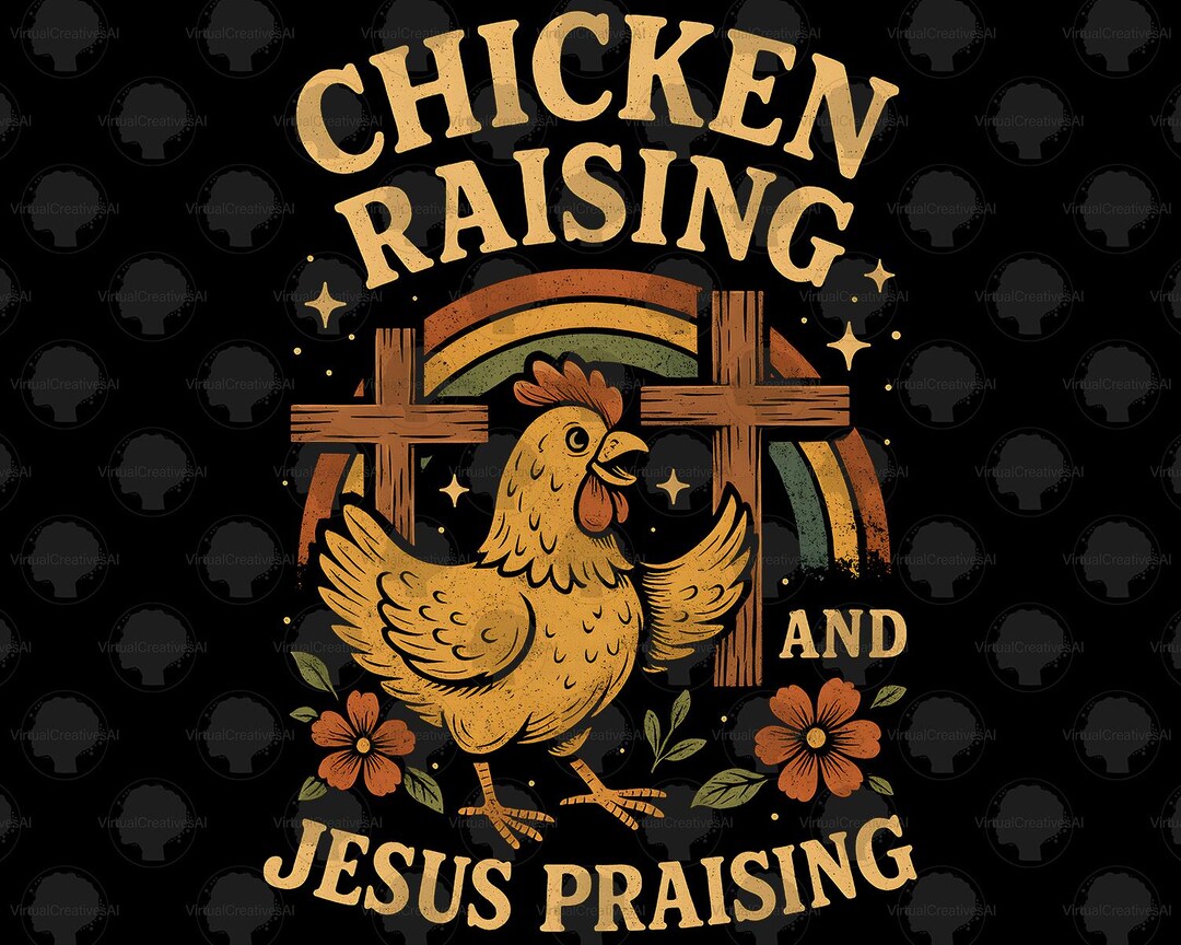 Chicken Raising and Jesus Praising Png, Christian Chicken Farmer Png ...