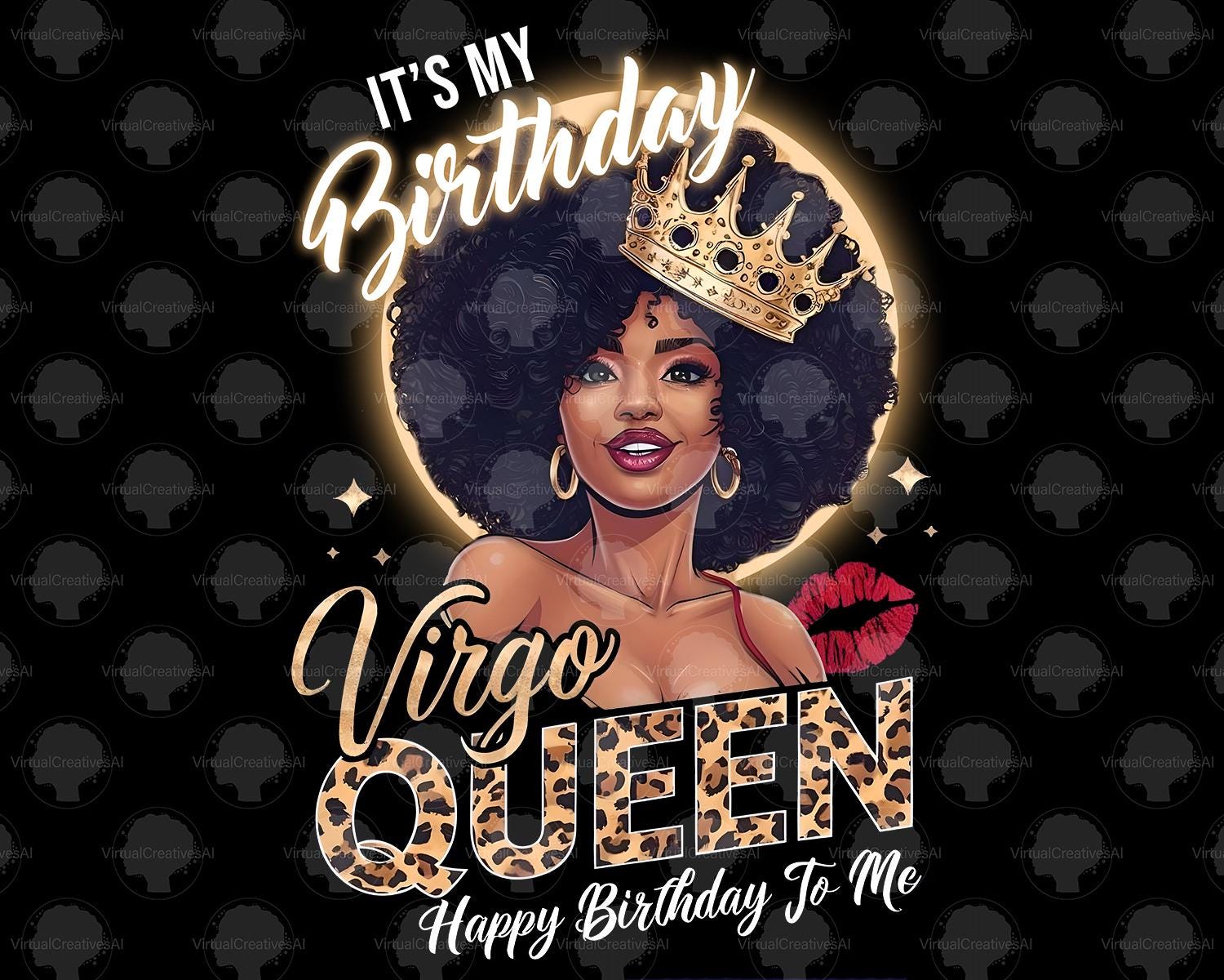 Virgo Birthday Queen PNG Sublimation, Virgo Queen PNG, September ...