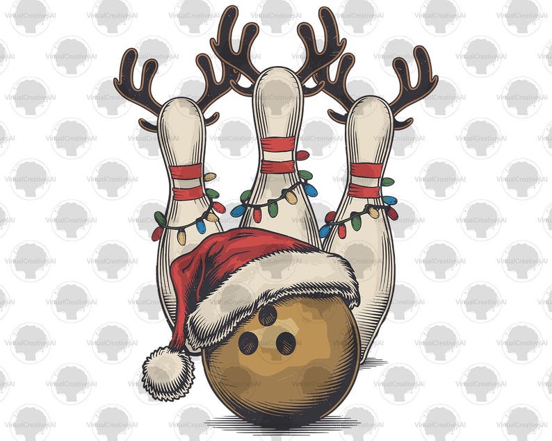Christmas Bowling Png, Sport Png, Bowling Png, Christmas Png, Christmas ...