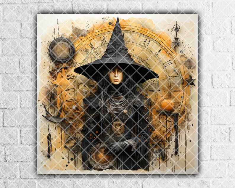 Enchanting Patchwork: Collage Witch Portraits 8 Portraits - Etsy