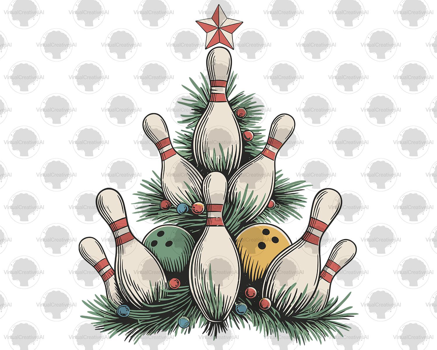 Christmas Bowling Png, Sport Png, Bowling Png, Christmas Png, Christmas ...