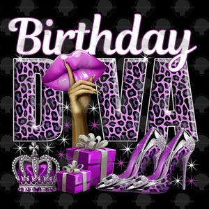 Birthday Diva Png, Birthday Queen Sublimation, Birthday Girl Png, Pink ...