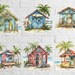 12 Beach Shack Clipart - Printable Art for Crafts, Scrapbooking, and ...