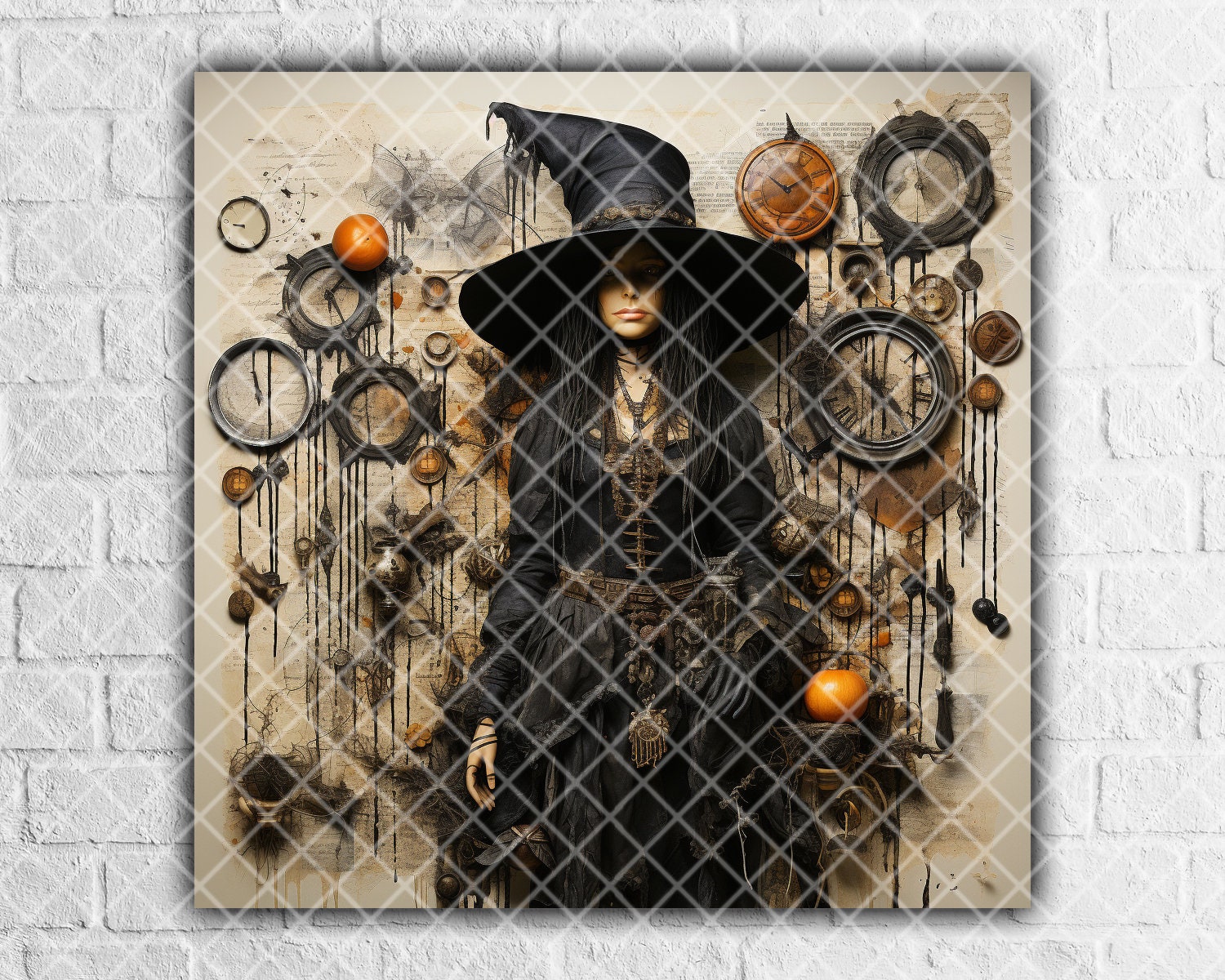 Enchanting Patchwork: Collage Witch Portraits 8 Portraits - Etsy