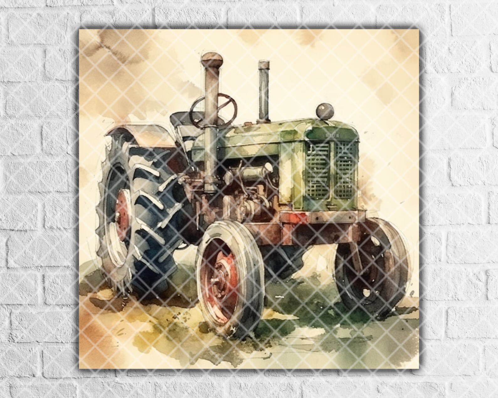 Vintage Tractor Watercolor Portraits - Set of 8 Digital Downloads - Etsy
