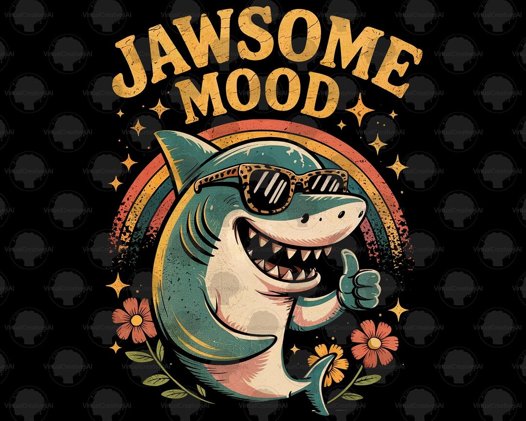 Jawsome Mood Png, Happy Shark Png, Shark Week Png, Shark Lover Png ...
