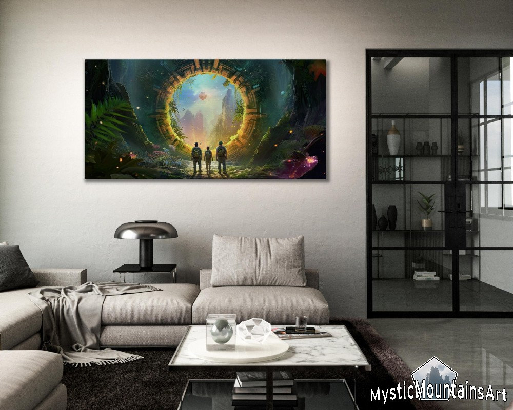 Hidden Treasure 5, Stargate, Wall Decor Canvas, Fantasy, Mystic ...