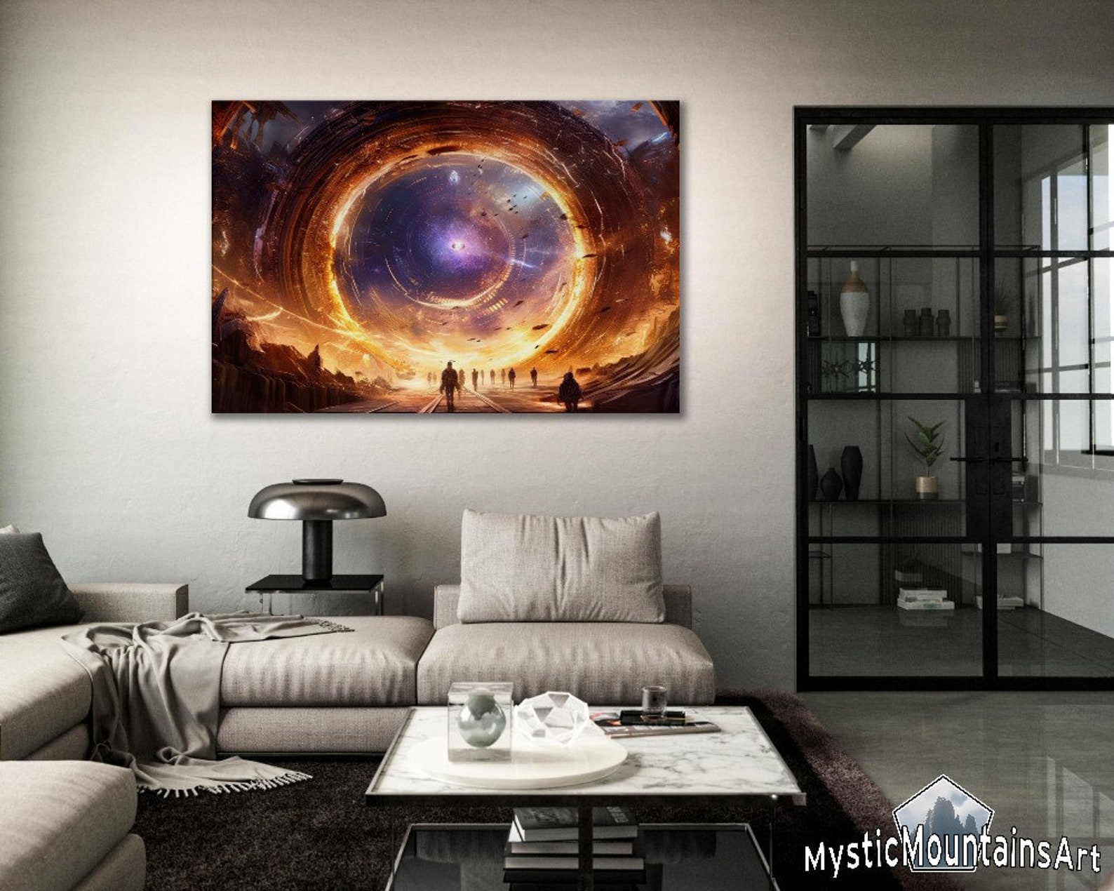 Stargate to the Stars 4, Modern Art, Fantasy, Mystic Landscape Art - Etsy