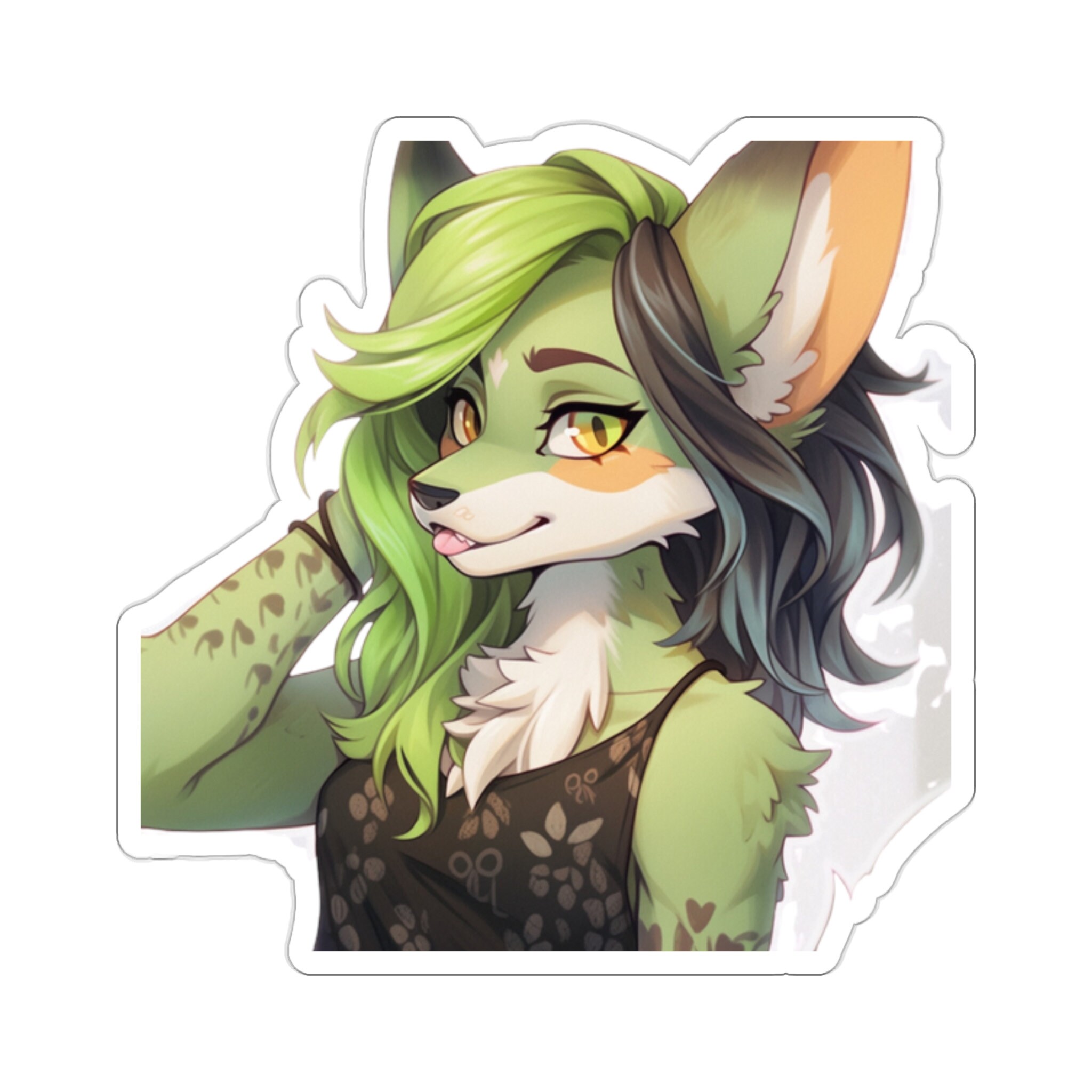 Furry Sticker Anthro Sticker Anime Furry Sticker Anime - Etsy