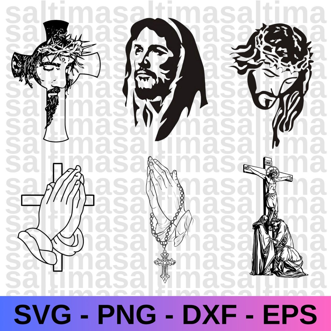 Jesus SVG, Christian Svg, Jesus Cut Files for Cricut, Jesus Clipart ...