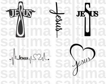 Jesus SVG Bundle, Christian Svg, Jesus Cut Files for Cricut, Jesus ...