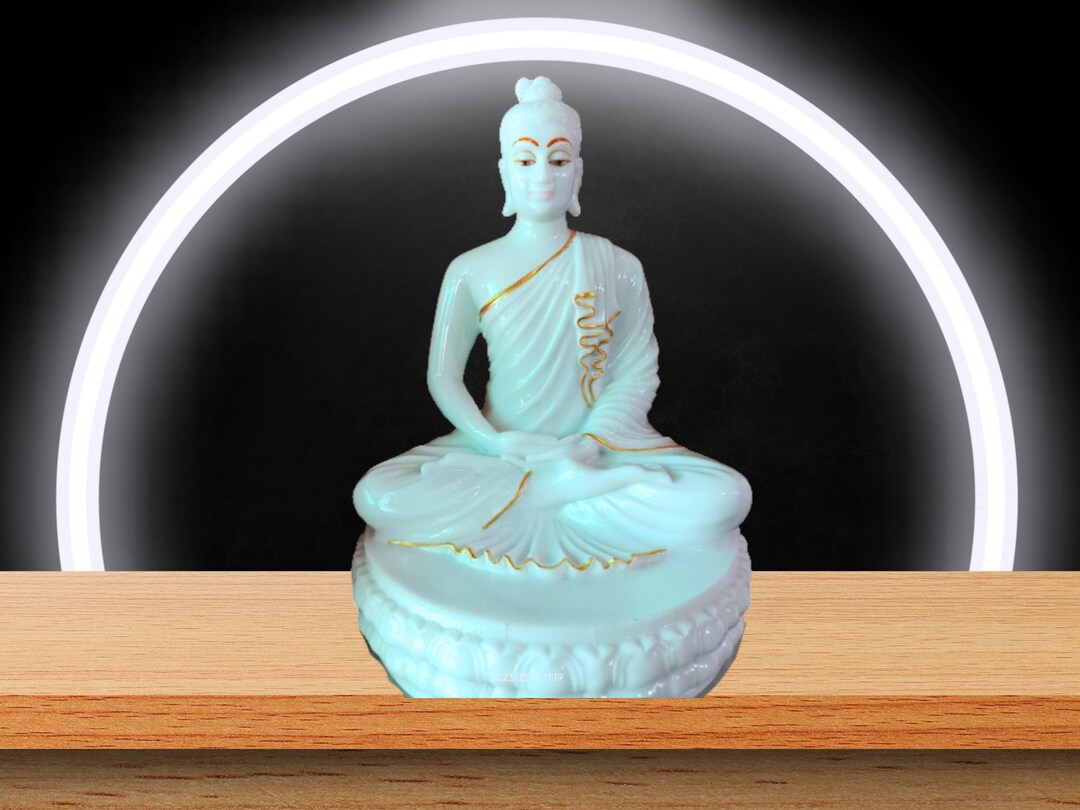 Buddha Statue Meditating Monk Statue Perfect for Religious - Etsy