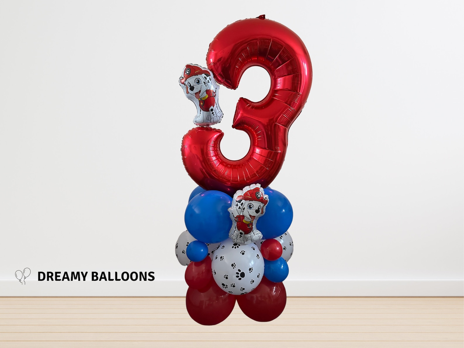Large DIY Paw Patrol Balloon Stack, DIY Balloon Stack, Paw Patrol Stack ...