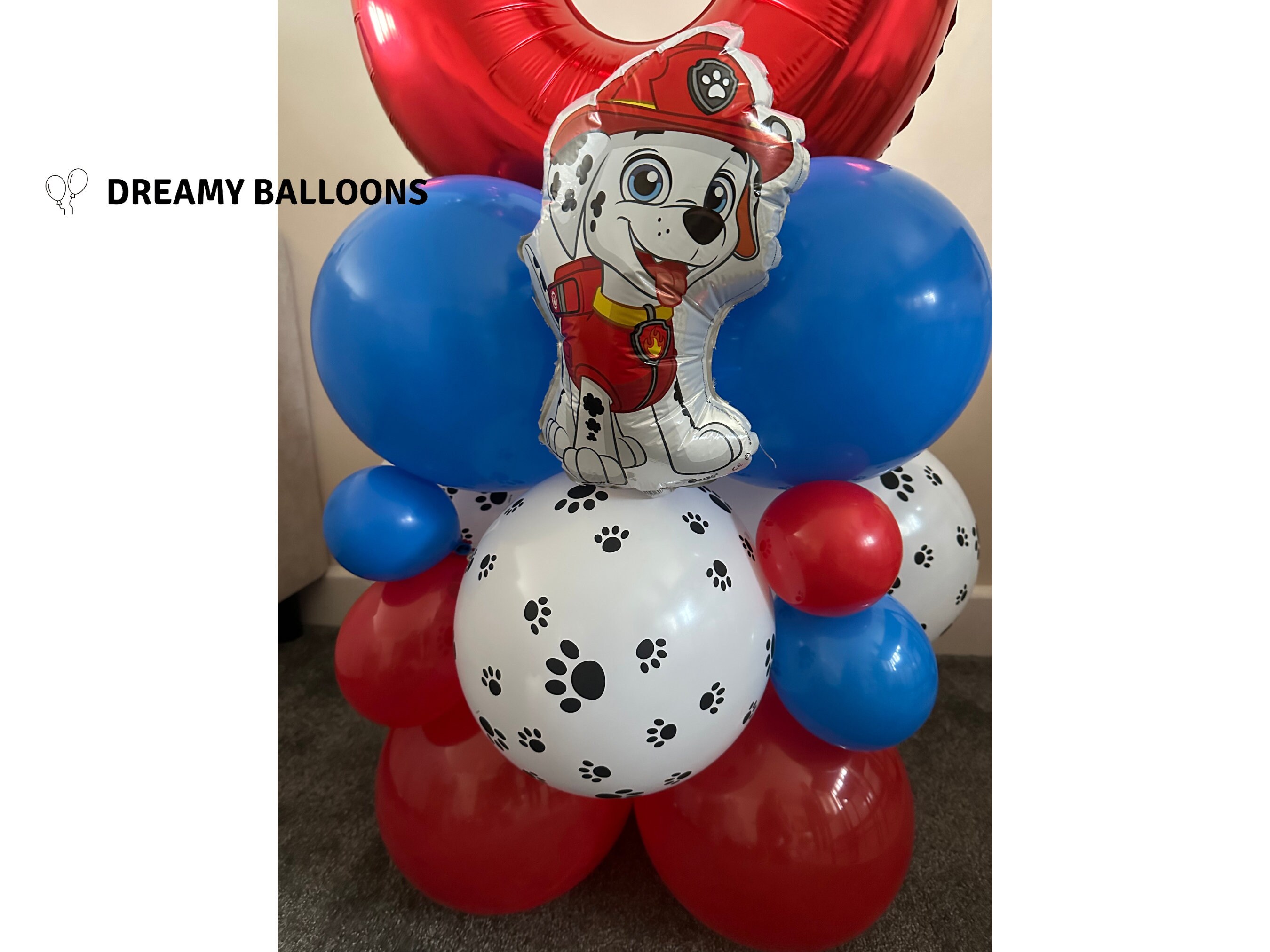 Large DIY Paw Patrol Balloon Stack, DIY Balloon Stack, Paw Patrol Stack ...