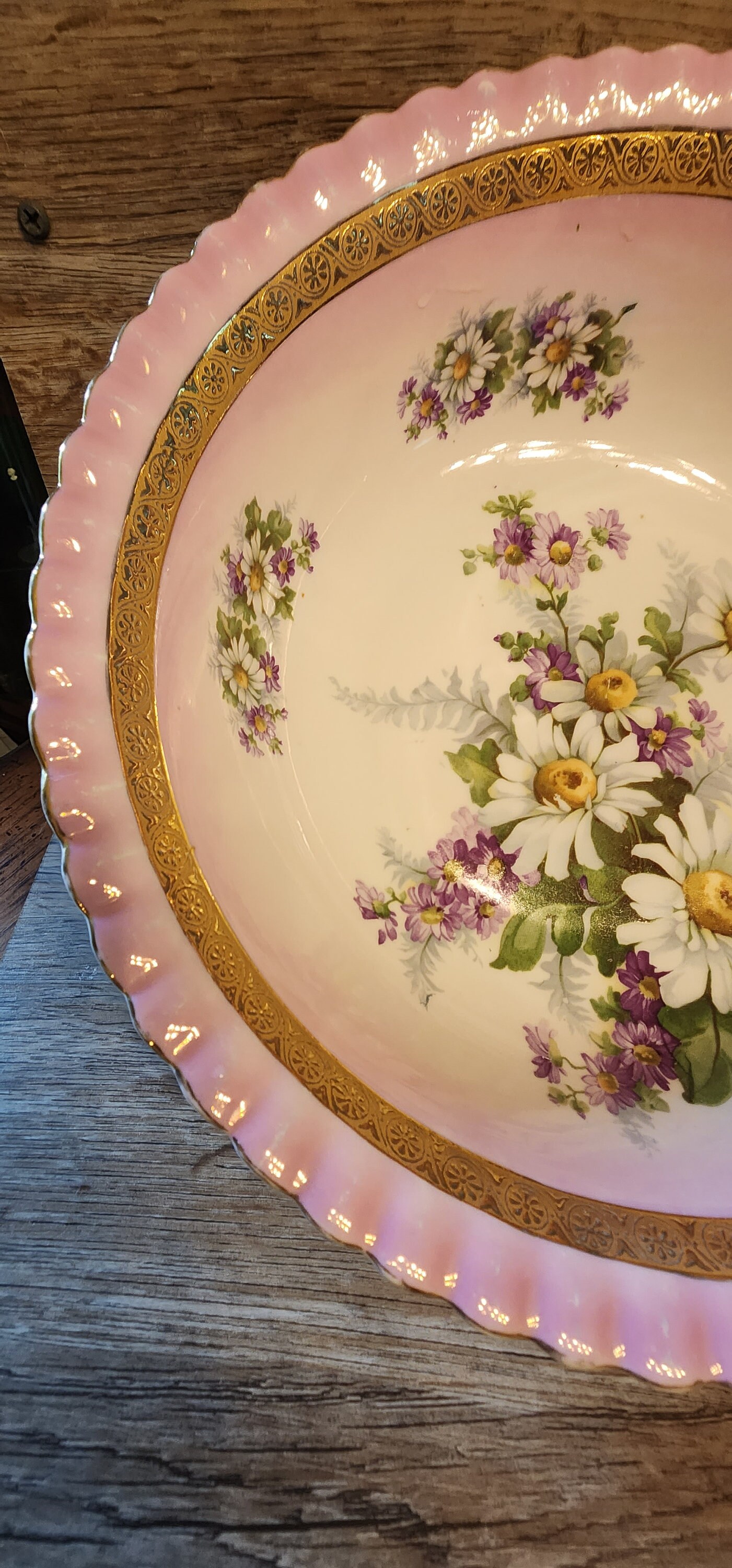 Rare Antique Vintage IPF Germany Porcelain Floral Serving Bowl - Etsy