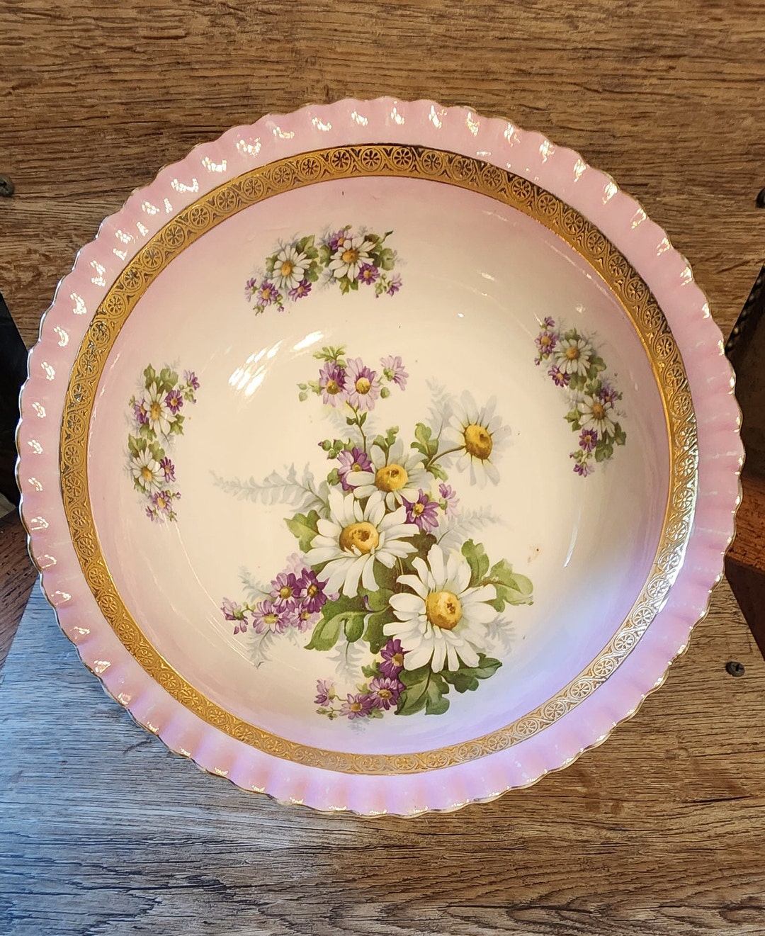 Rare Antique Vintage IPF Germany Porcelain Floral Serving Bowl 11 - Etsy
