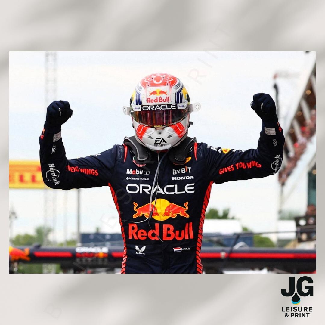 Max Verstappen Formula One F1 Portrait: A5 A4 A3 A2 A1 Motorsport Wall ...