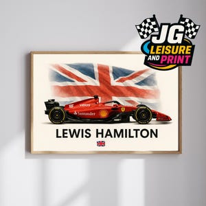 Lewis Hamilton F1 Portrait: Mercedes Inspired Motorsport Art Print - Etsy