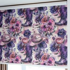 Cute Western Cowgirl Seamless Pattern File - Purple and Pink Cowgirl ...