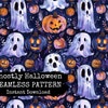 Witchy Night Garden Seamless Pattern File - Moon Witch Dark Botanicals ...