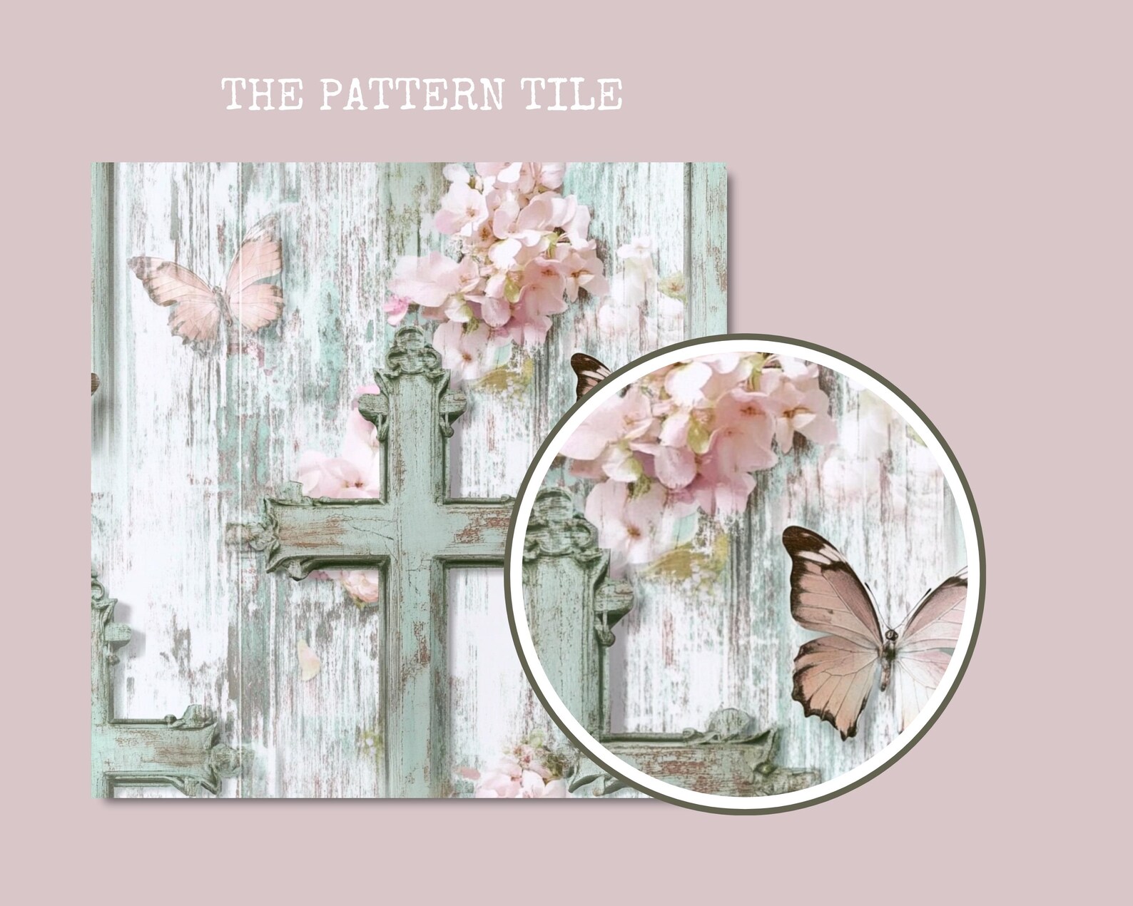 Christian Faith Pastel Easter Seamless Pattern File - Religious Crosses ...