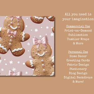 Christmas Coquette Cookies Digital Seamless File Pink Christmas ...