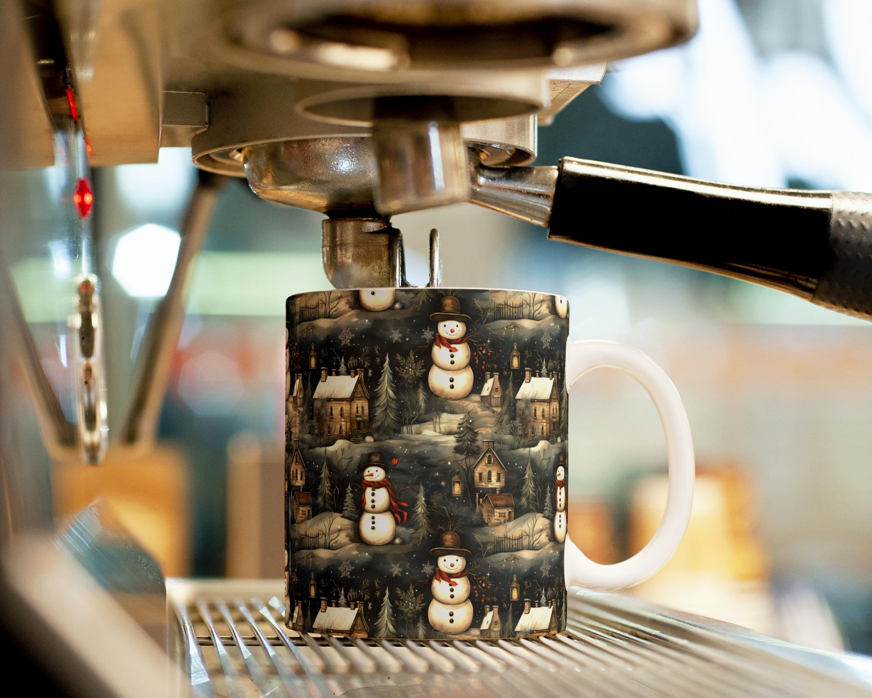 Snowman Digital Paper Christmas Seamless Pattern File Printable Instant ...