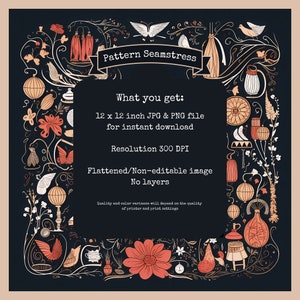 Witchy Seamless File - Cute Black Cats and Cauldrons Digital Pattern ...