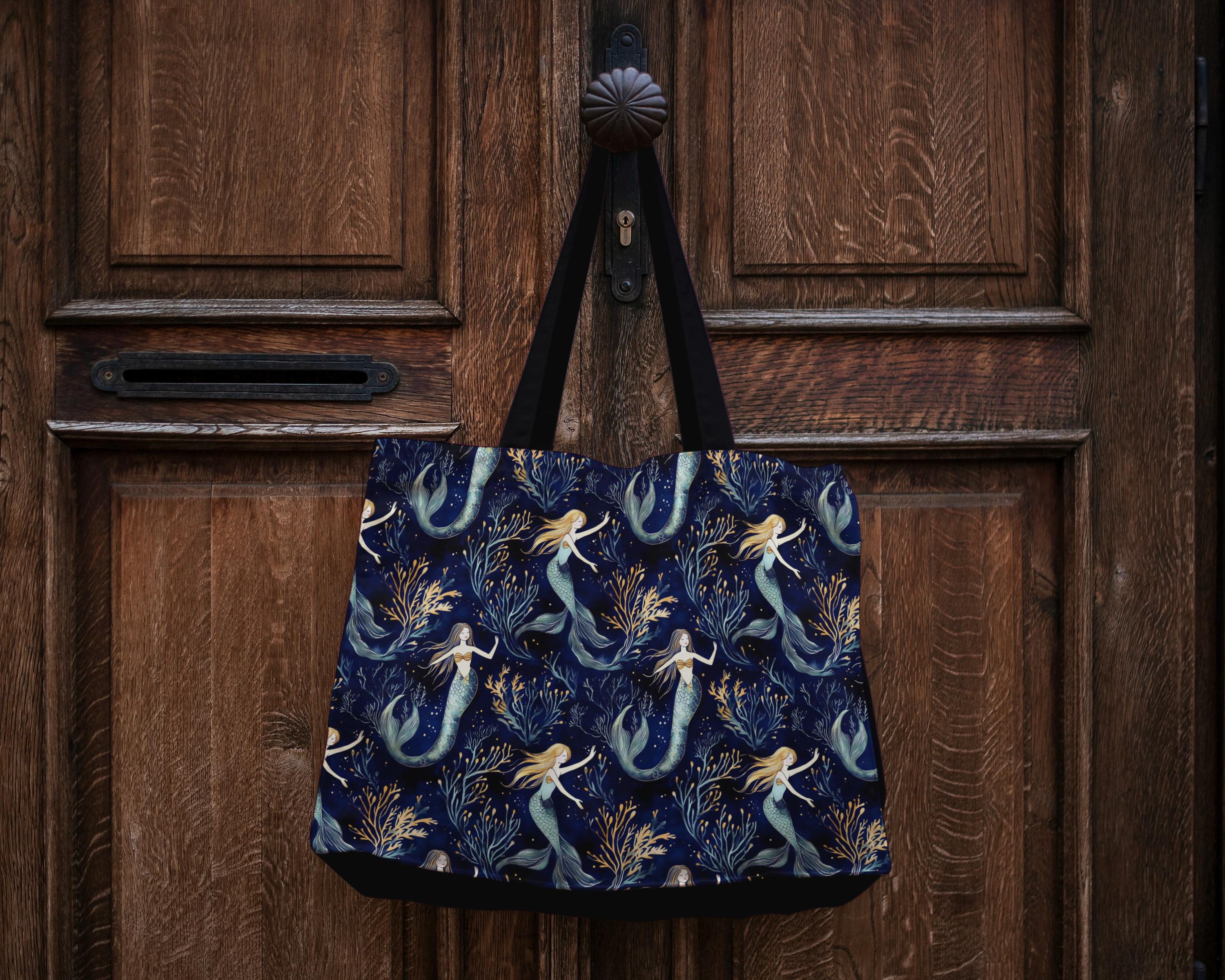 Mermaid Seamless Pattern File - Dark Mermaid Fantasy Digital Repeating ...
