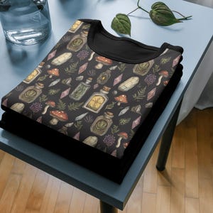 Forest Witch Digital Seamless File - Woodland Witchcraft With Crystals ...