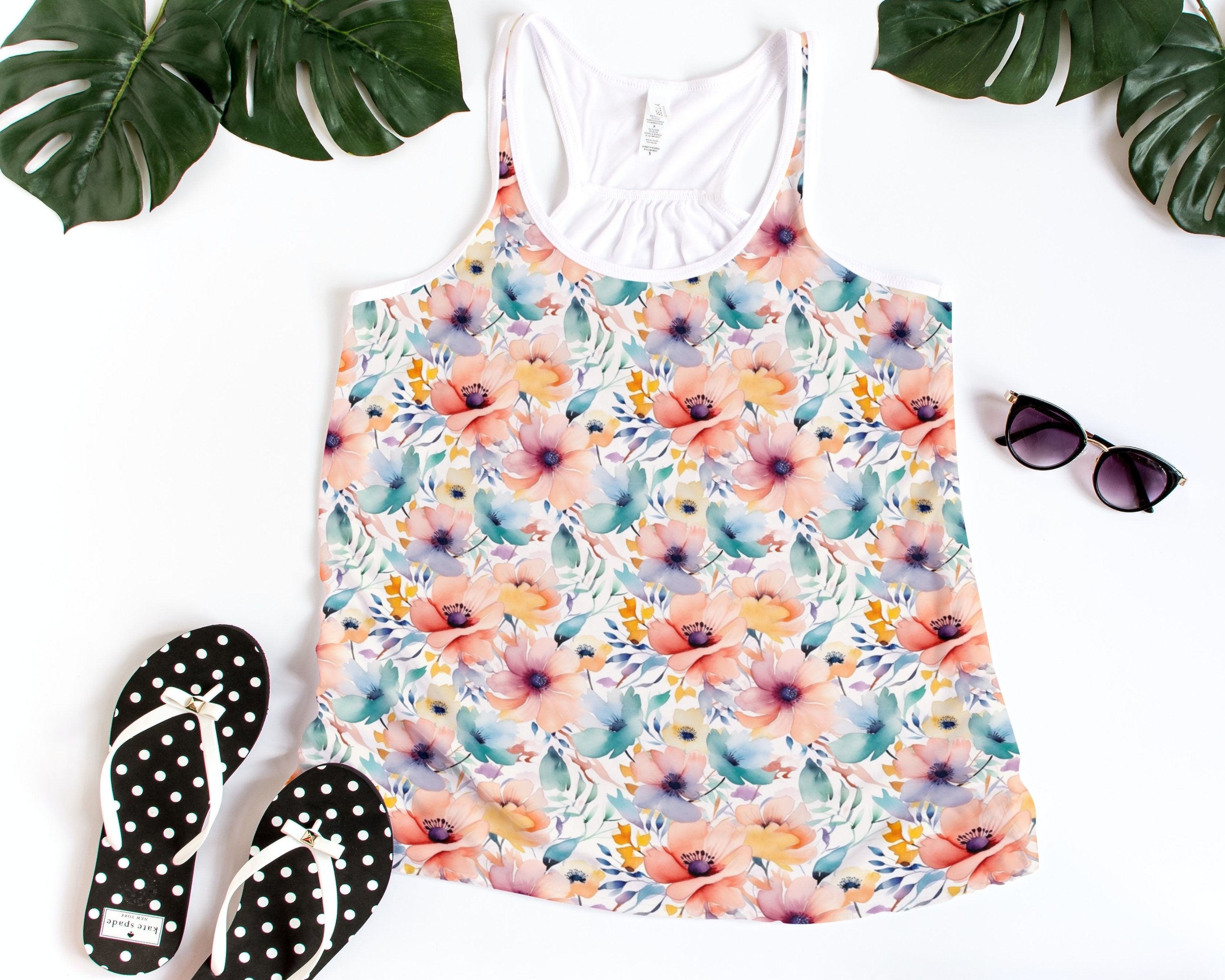 Pastel Watercolor Flowers Digital Paper Soft Summer Florals - Etsy