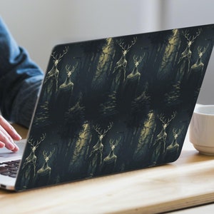 Cryptid Seamless Pattern File for Instant Download -- Halloween Wendigo ...