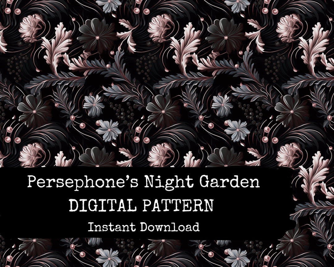 Victorian Gothic Digital Wallpaper - Seamless Pattern File - Instant ...