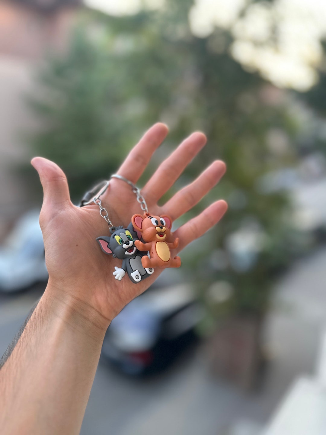 Tom & Jerry Couple Keychain - Etsy