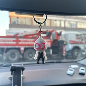 Spider Man Miles Morales Gwen Stacy Couple Keychain - Etsy